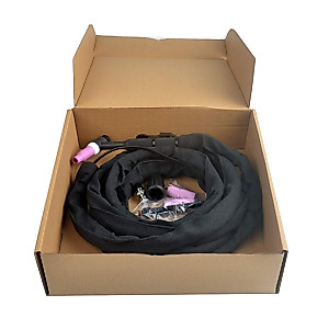 WP17 Tig Welding Torch Air-Cooled Tig Welding 13 Feet Cable,Connector: M16* 1.5 Two-pin socket