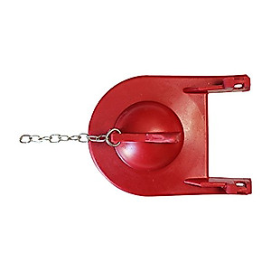 Korky 2012BP Shark Fin Repairs-Replaces Kohler Parts 84138, 84314, 85655 and 89825-Made in USA, Fits Specific 1 Piece Toilets, Red