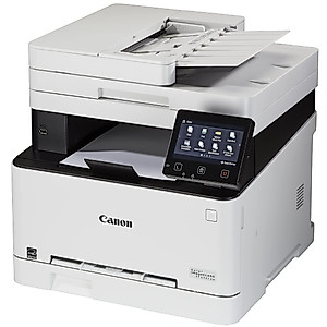 Canon imageCLASS MF642CdwA All-In-One Wireless Color Laser Printer, White- Print Scan Copy - 5" Touch Panel, 22 ppm, 600 x 600 dpi, 8.5" x 14", Auto 2-Sided Printing, 50-sheet ADF, BROAG Printer Cable