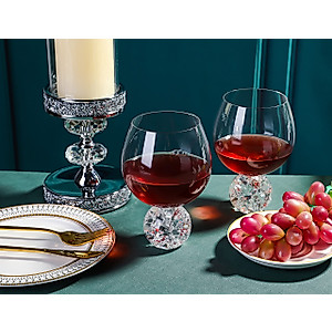 YLNNLC 20oz Wine Glasses, Red Wine Glasses Set of 4, Crystal Wine Glasses with Ball Base. Gift for Wine Tasting, Anniversary, Birthday. Wine Glasses for Unique Wine Glasses Gifts, Large Wine Glasses