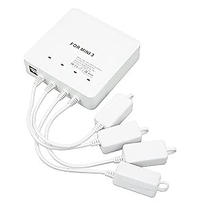 Drone Battery Charger, 8.5V 2.0A Output Portable 2 Modes Plastic Casing Safe Drone Battery Charging Hub for Mini 3 Pro (US Plug)