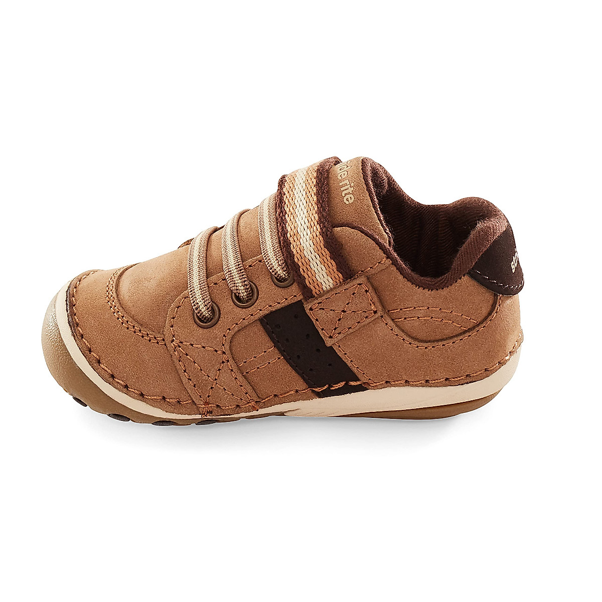 Stride Rite Baby Boys SRT SM Artie Athletic Sneaker, Tan, 3 Infant