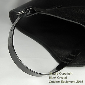 Black Crystal Ski Snow Gaiters Hiking Waterproof Breathable Nylon Men's Black Size Large