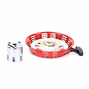 Recoil Pull Starter and Start Cup Assembly Replaces for Honda GX340 GX390 GX610 GX620 Generator 188/190f Lawn Mower Garden Machinery Parts