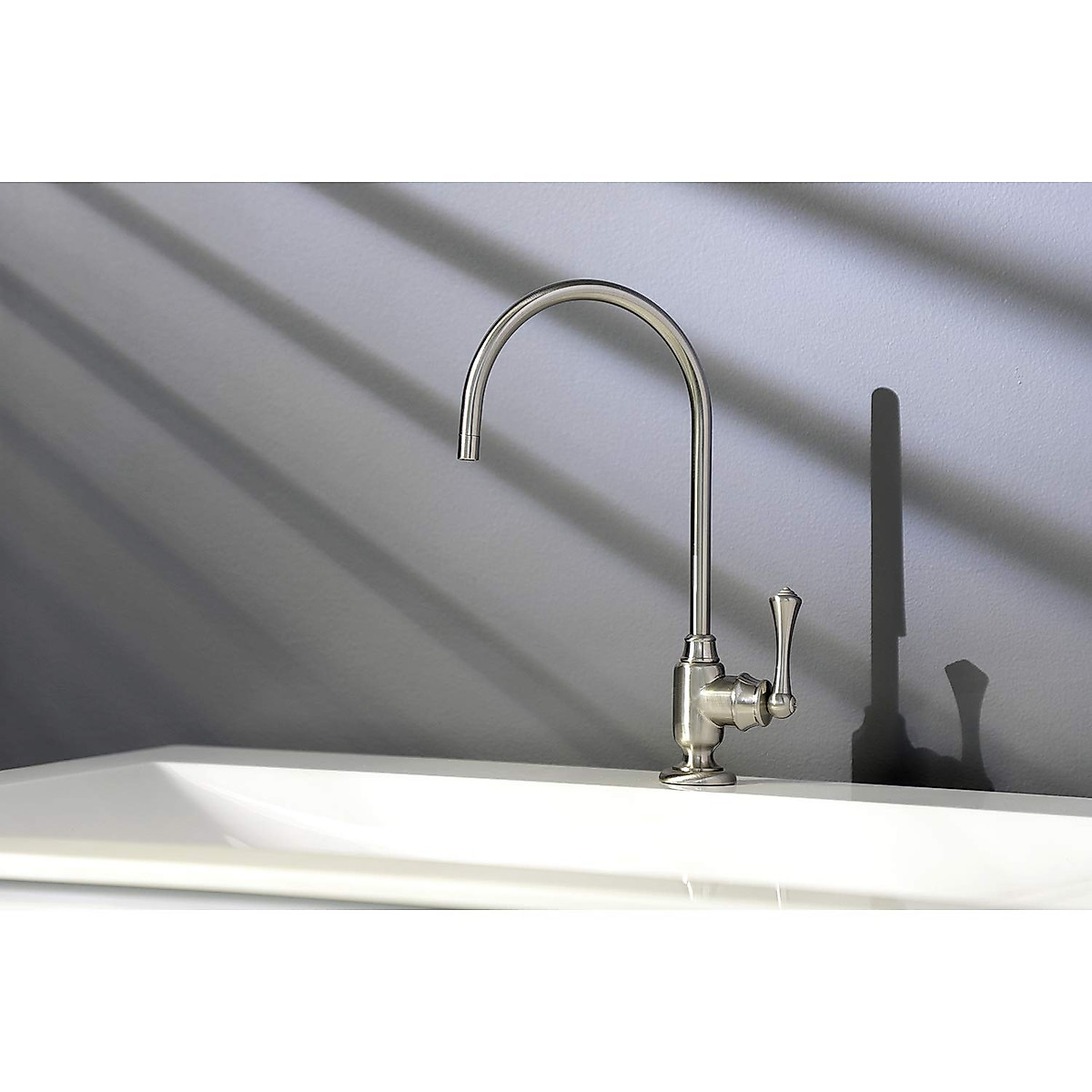 Kingston Brass KS5198BL Vintage Water Filtration Faucet, Brushed Nickel,11.13 x 6.94 x 5.81