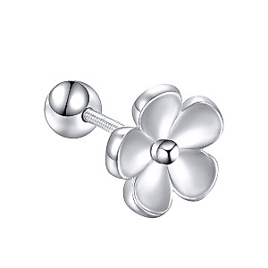 S925 Sterling Silver Cartilage Tragus Earrings Set Helix Conch Daith Piercing Jewelry