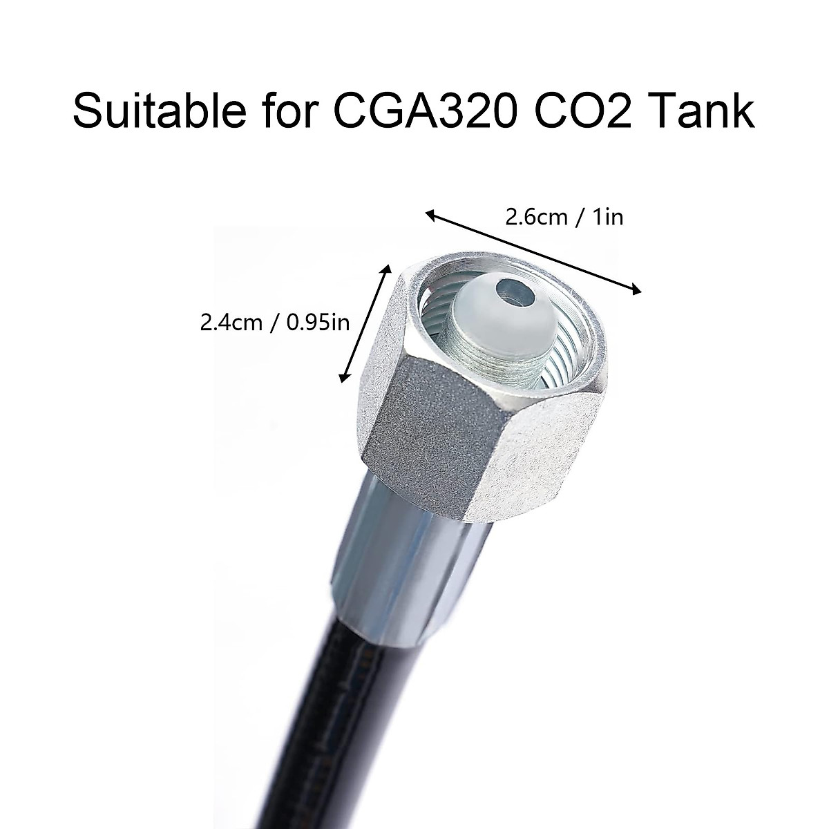 CO2 Handheld Fog Machine for CGA320 CO2 Tank, Smoke Machine CO2 Fog Cannon Gun with LED Lights DJ Effects Fogger Smoke Gun for Halloween, Party, Club, Bar (US Stock)