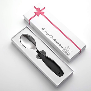 wonderoad Sharp Folding Fruit Knife Spoon Combo Blade 3.5" Avocado Slicer Kiwi Cutter Travel Camping Utensils Stainless Steel Kitchen Vegetable