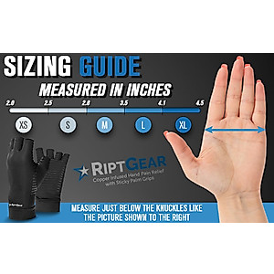 RiptGear Compression Gloves for Women and Men for Arthritis (Pair) - Women's and Mens Gloves for Hand Pain - Compression Gloves Men and Women - Golf Bowling Cycling Tennis (Medium)