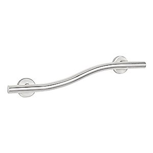 Seachrome 24 inch Bathroom Wave Grab Bar Satin Finish