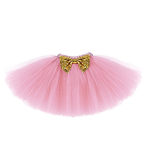 ODASDO It’s My 1st Birthday Outfit Newborn Infant Baby Girl First Birthday Cake Smash Set One Year Party Princess Dress Bodysuit Romper + Tutu Skirt + Sequin Bowknot Headband + Leg Warmers Pink