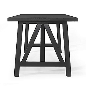 Christopher Knight Home Fairgreens Dining Table, Black 35.5D x 71W x 29.5H in