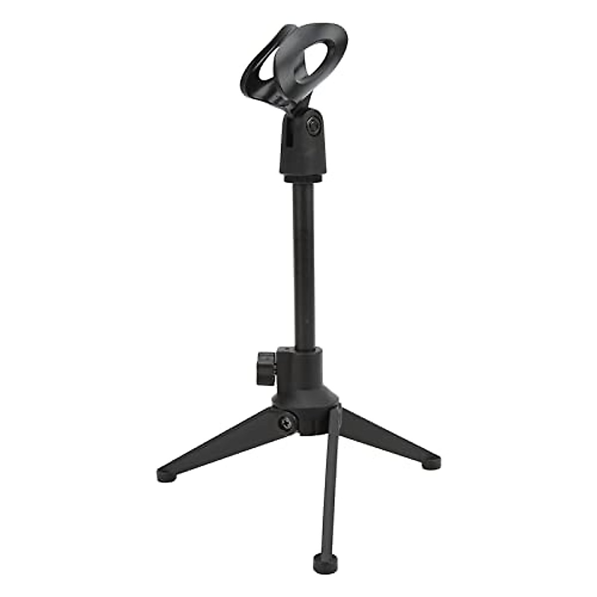 AUHX Mini Table Adjustable Mic Stand, Plastic Durable Detachable Portable Table Adjustable Mic Stand Practical for Conferences