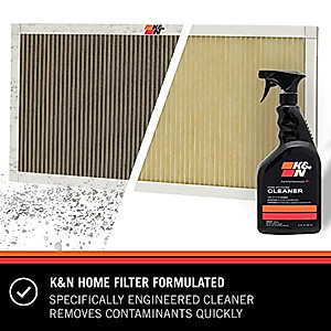 K&N HVAC Filter Cleaner: 32 Oz Spray Bottle Filter Cleaner and Refresher; Restores K&N Home Air Filter Performance; 99-6010