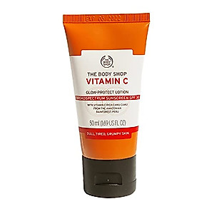 The Body Shop Vitamin C Glow-Protect Lotion SPF 30 – Moisturizer for Tired, Dull Skin – Vegan – 1.69 oz