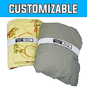 Organizer Bands - Sheet Keepers Closet Organization – Bed Sheet Organizer - 4 Bands Pack