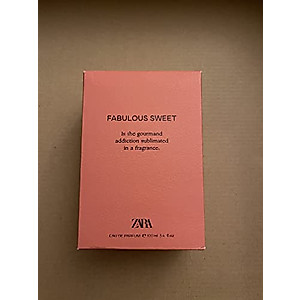 Zara FABULOUS SWEET EDP 100 ML (3.4 FL. OZ.). Eau de parfum. A lightly spiced, juicy fruit built around a bright pear note and sparkling facets of mandarin and pink pepper.