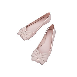 Melissa Womens Sweet Love Soft Bow Ballerina Shoes Pink 6