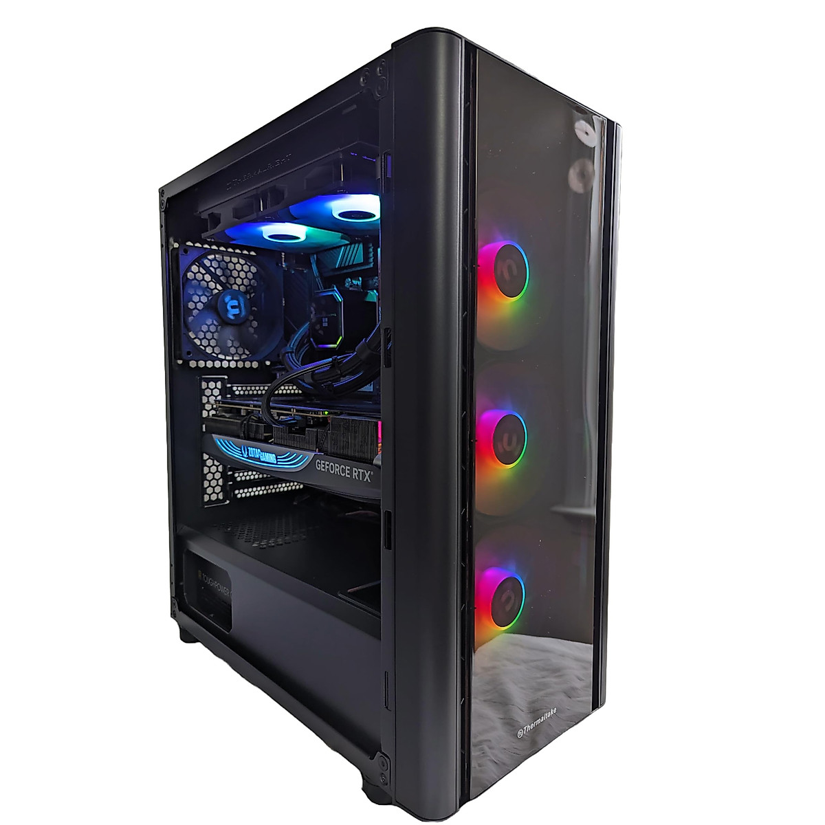 Centaurus Polaris 5A8 PC - AMD Ryzen 9 7900X 12-Core, 32GB DDR5 RAM, RTX 4090 24GB, 2TB NVMe SSD, 240mm Liquid Cooler, Windows 11 Pro | VR Ready Custom Gaming Computer Desktop