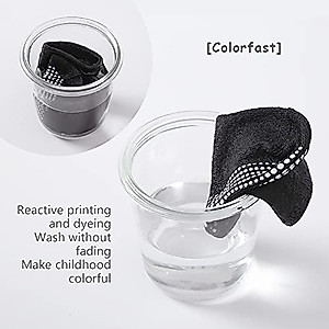 HLPHA Baby Non Slip Socks For Toddler Boys Girls,12 pairs Of Kids Cotton Socks For 0-5 Years (Black Soild，1-3T)