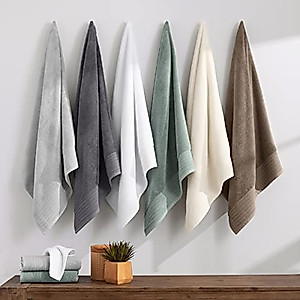 Aston & Arden Anatolia Turkish Hand Towels - (Pack of 4) 100% Ring Spun Cotton, Soft Plush Absorbent, 600 GSM Low Twist Weave, Premium Towel for Hotel, Spa, Bathroom, 18 x 32 in, Sage Green