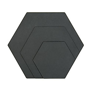 Epicurean Hexagon Display/Serving Board, 9-Inch by 8-Inch, Slate