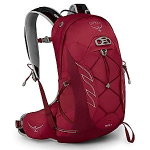 Osprey Talon 11L Men's Hiking Backpack with Hipbelt, Cosmic Red, L/XL