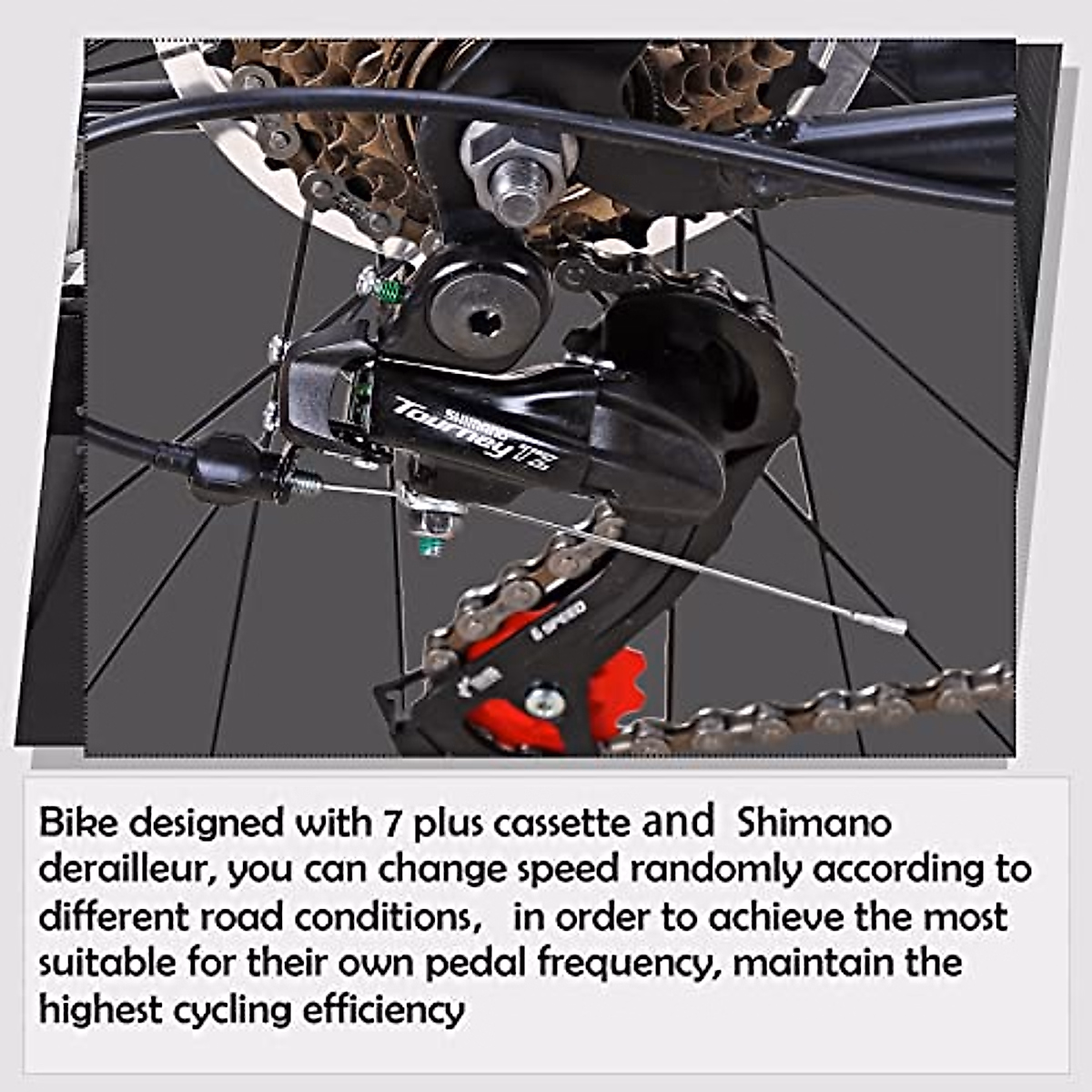 EUROBIKE HY XC550 Road Bike,21 Speed Road Bicycle for Adults Men and Women,Disc Brake 700C Race Bike for Beginner to Intermediate Bicycle Riders(54cm-32 Spoke)