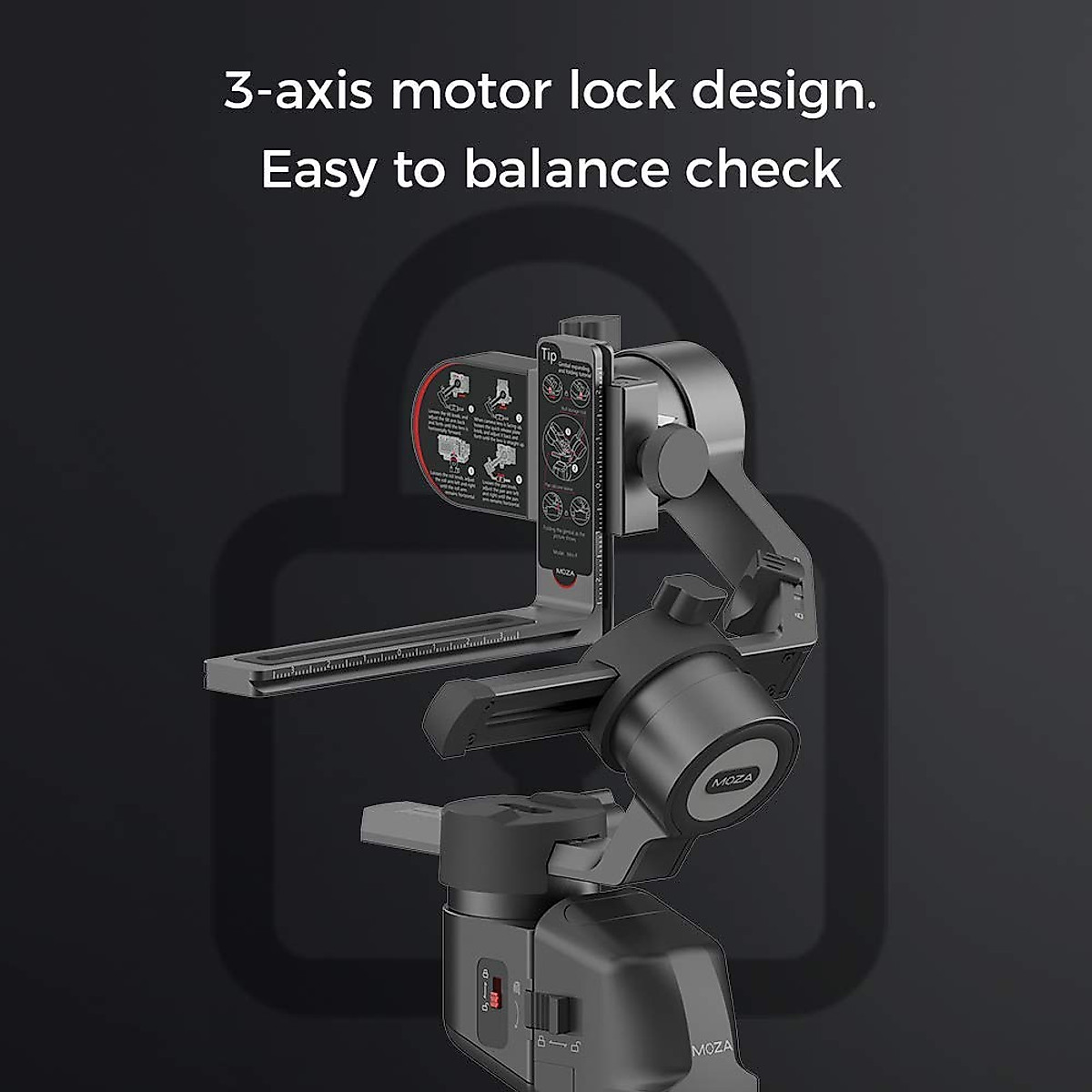 MOZA Mini P 3-Axis Gimbal, Foldable Stabilizer for Mirrorless Cameras, Action Cameras and Smartphones