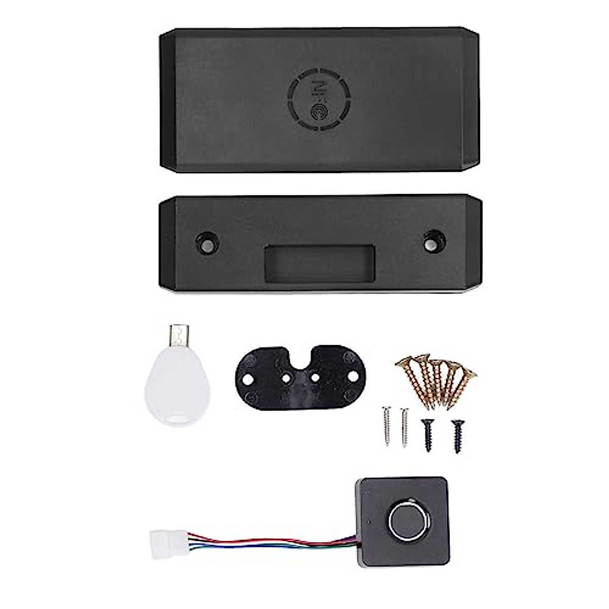 Fingerprint Lock, 20 Fingerprints Capacity Electronic Lock Easy Installation for 0.47-0.62in Board