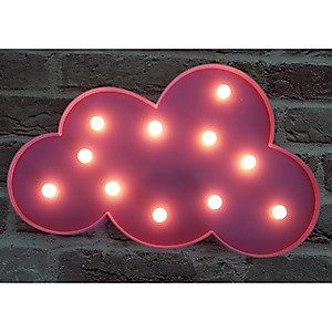 3D Cloud Lamp Decortive LED Sign Night Lights for Kids Adults, Baby Nursery, Birthday Party, Holiday Decorations,Kid's Room Decor NightLight Pink