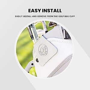 Stripebird - Golf Steel Hub for Magnetic Accessories (White) - Golf Bag Attachment for Magnetic Products - Easily Access Magnetic Golf Accessories from Your Golf Bag