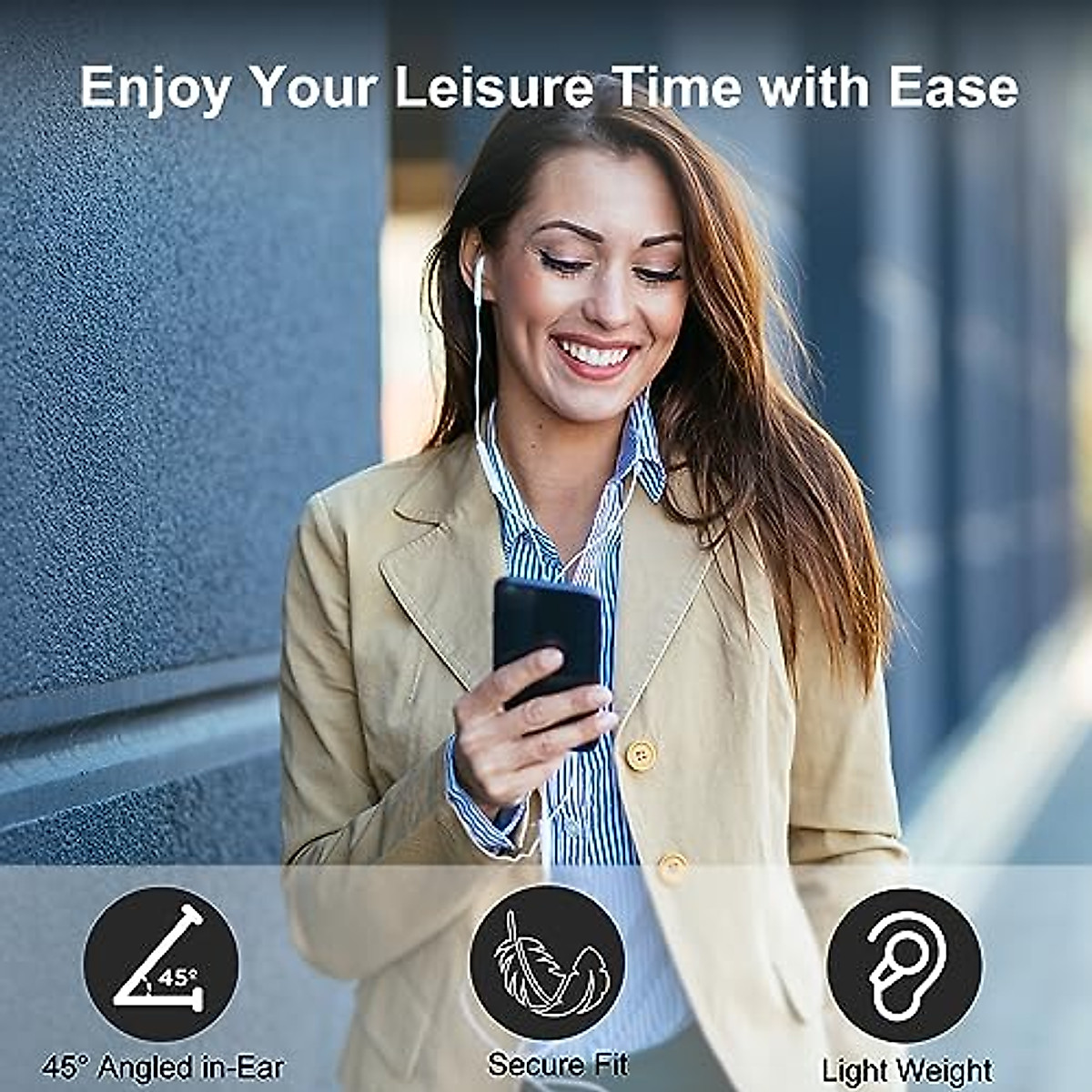 WASABI MANGO 2 Pack-Earbuds Headphones with Lightning Connector [MFi Certified] Built-in Microphone & Volume Control, Noise Isolating Wired Earphones for 14/13/12/11/XR/XS/X/8/7 Support All iOS