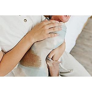 Copper Pearl Large Premium Knit Baby Swaddle Receiving Blanket Picasso