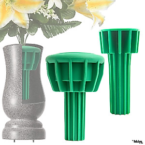 HLDM Cemetery Vase Rubber Inserts, Cemetery Flowers Holder for Keeping Bouquets in Place, Reusable Alternative to Messy Floral Foam Styrofoam Cones, Create Elegant Grave Decorations for Cemetery