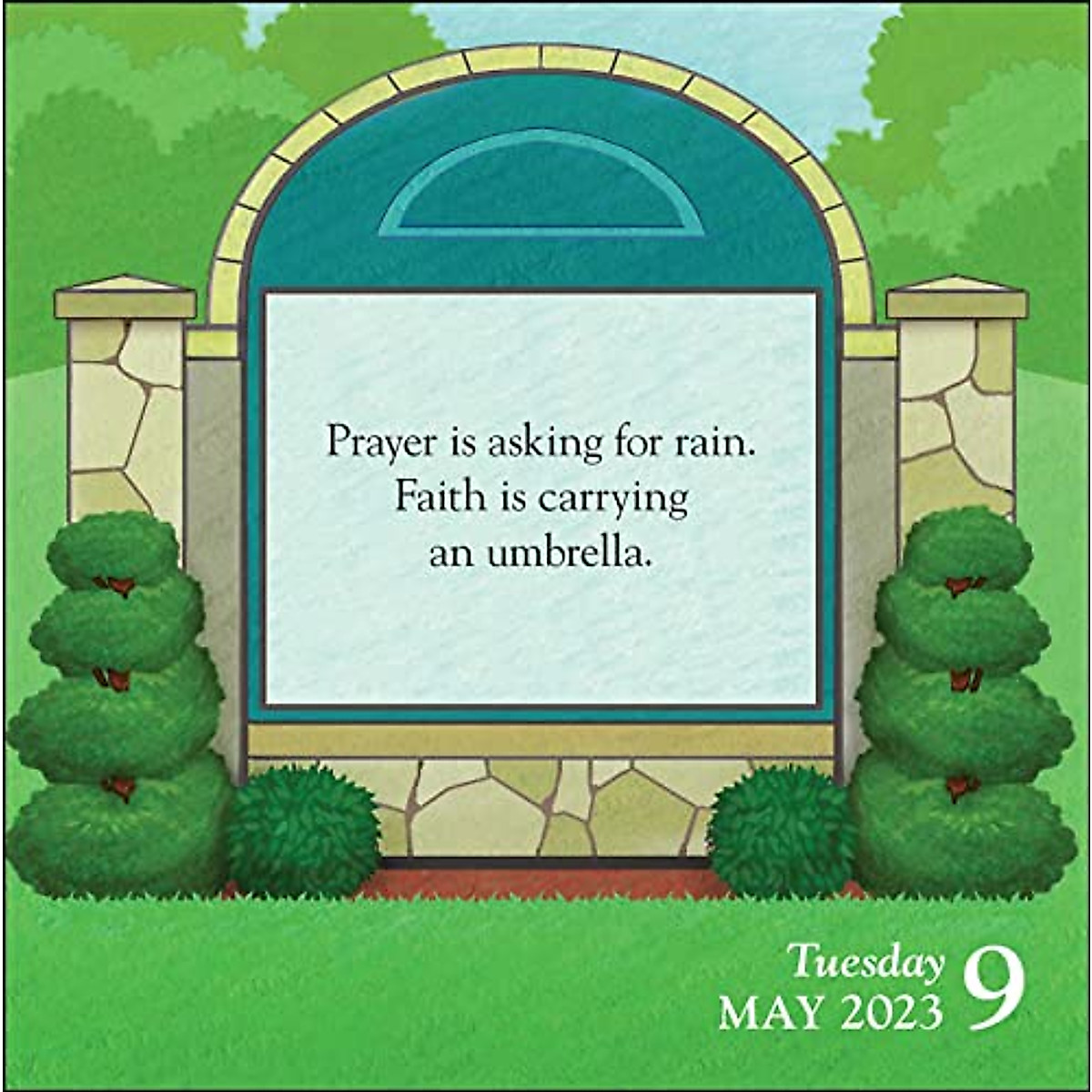 Church Signs 2023 Day-to-Day Calendar: Little Sayings to Help You on Your Way