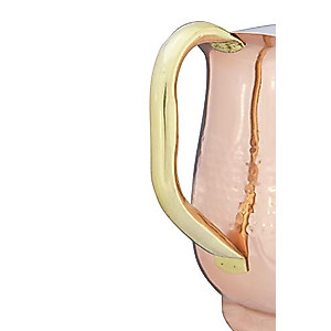 Creative Co-Op 42 oz. Hammered Stainless Steel Pitcher, Copper