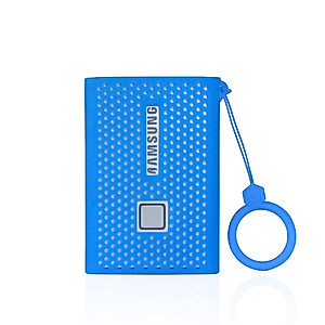 Portable SSD External Solid State Drives Silicone Protective Cover Designed for Samsung T7 (Silver)