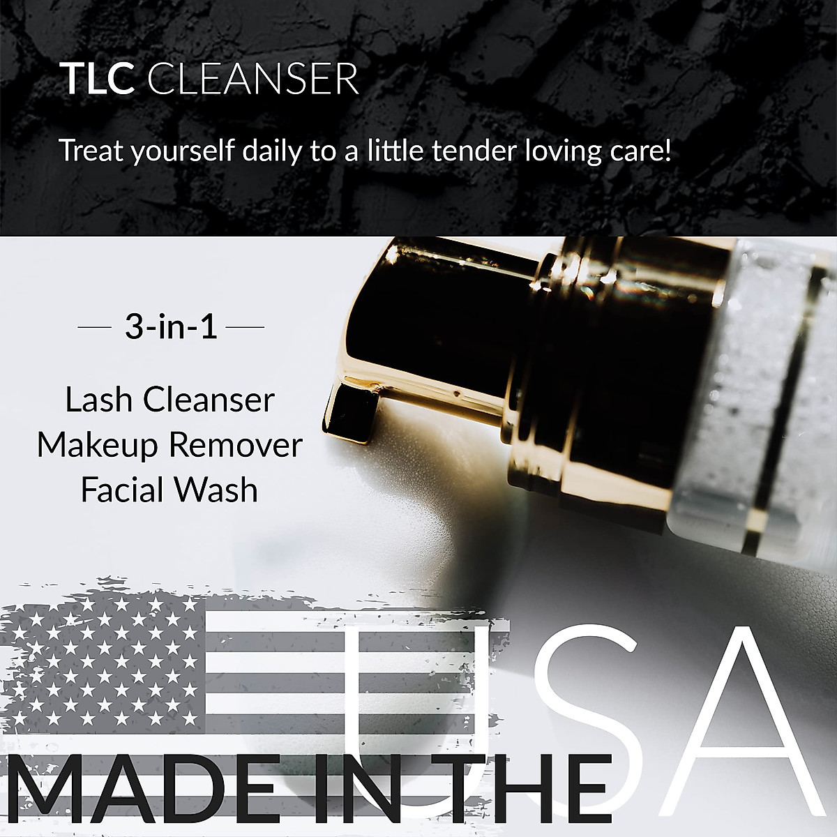 Lash Affair TLC Eye-Lash Extension Cleanser Foam Face Wash with Tea Tree Oil, Lash Shampoo, Facial Cleanser, Makeup Remover, Water-Based Eye-Lash Cleanser Oil-Free, 50 ml