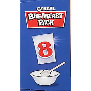 General Mills Breakfast Cereal Variety Pack, Lucky Charms, Cinnamon Toast Crunch, and Cheerios Varieties, Single Serve Snacks, 9.14 oz (8 Pouches)