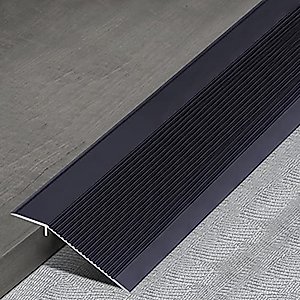 Floor Transition Strip Door Kitchen Bedroom, Doorways Transition Strips for Laminate Flooring, 10cm Wide Aluminum Thresholds Reducer, Sliding Doors/Barn Door Edge Trim for Carpet to Tile ( Size : Leng