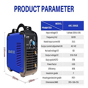 Electric Welding Tools ARC 200GE Inverter ARC Welder IGBT MMA ARC Welding Machine For Home Beginner Car Repair and Welding