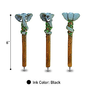 Planet Pens Elephant Novelty Pen - Cute Fun and Unique Kids and Adults Ballpoint Pen, Colorful Zoo Animal Writing Pen Instrument For School and Office