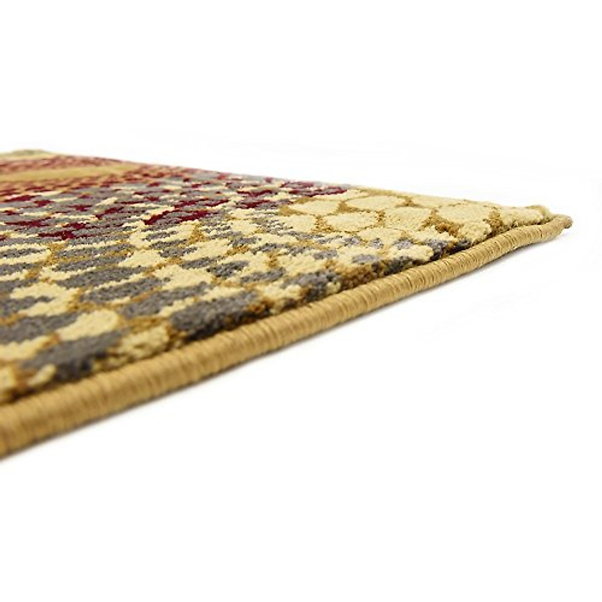 Unique Loom Barista Collection Area Rug - Java (5' 3" x 8' Rectangle, Beige/ Black)