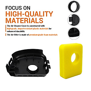 595660 Air Cleaner Cover 799579 Air Cleaner Foam Filter Kit Replace for Briggs & Stratton 590581 08P502 08P602 09P602 09P702 Series Engines MTD Troy Bilt AYP