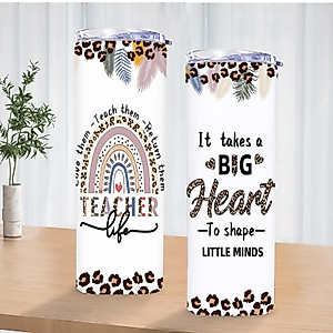 DHQH Teacher Christmas Gifts for Women, Teacher Thanksgiving Gifts,Teacher Appreciation Gifts from Friends Sister Mom, 20 Oz Travel Tumbler