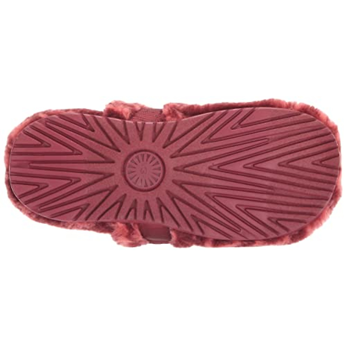 UGG Men's Fluff IT POP Slipper, RED Wine/Terracotta, 9