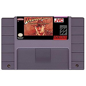 Indiana Jones Greatest Adventures - (Super Nintendo, SNES) - Reproduction Video Game Cartridge
