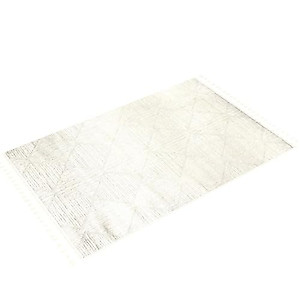 nuLOOM Kerry Geometric 3x5 Accent Rug for Living Room Bedroom Dining Room Entryway, Cream