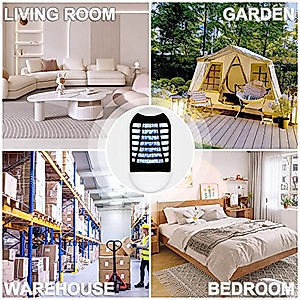 BITSCO 2 Pack Bug Zapper Indoor, Electronic Fly Zapper Lamp for Home, Eliminates Flies Flying Pests Effective Operation, Black